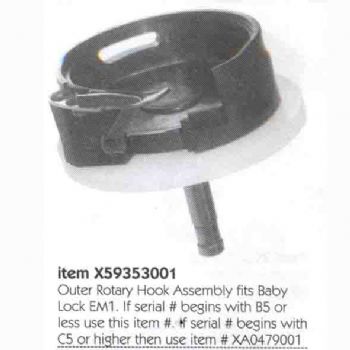 ROTARY HOOK FOR HOUSEHOLD SEWING MACHINE, X59353001 - Meta Precision ...